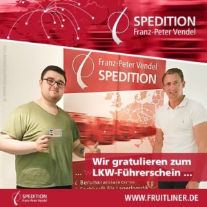 Wir gratulieren zum LKW-Führerschein ... - Vendel - Spedition Franz ...
